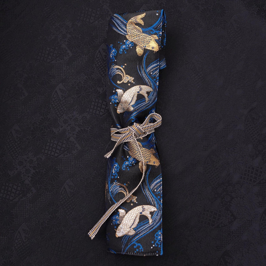 Musashi Japanese Style Kitchen Knife Roll Koi 1 Pocket Handmade ...